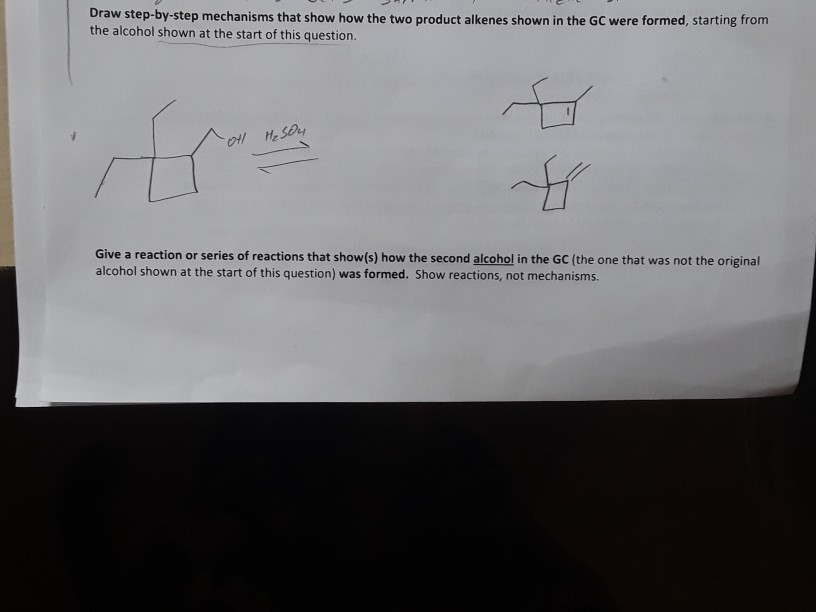 Solved Draw step-by-step mechanisms that show how the two | Chegg.com