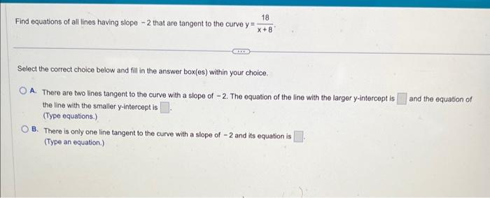 Solved Find equations of all lines having slope −2 that are | Chegg.com