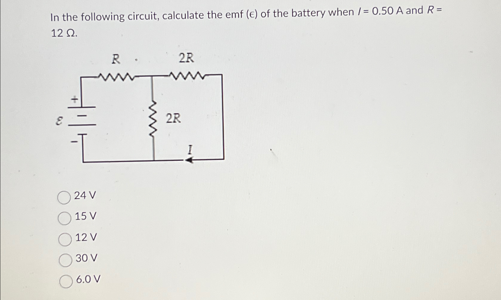 Solved In the following circuit, calculate the emf(εlon) ﻿of | Chegg.com