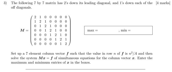 Solved 2 of 2 Set matlab up to generate a 10B by 10B matrix | Chegg.com