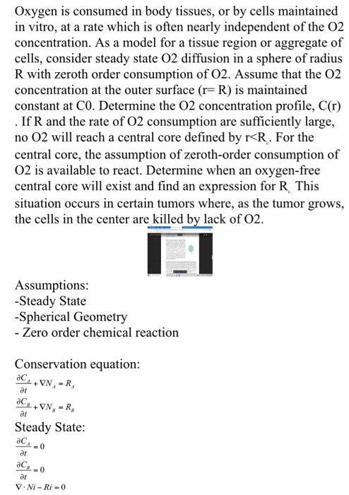 Solved Oxygen is consumed in body tissues, or by cells | Chegg.com