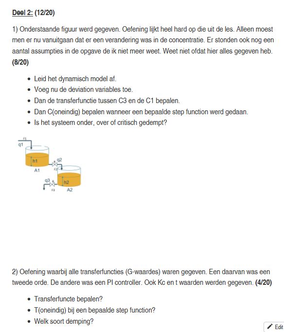 Solved Deel 2: (12/20)Onderstaande figuur werd gegeven. | Chegg.com