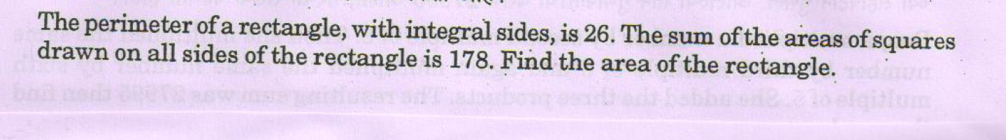 Solved The perimeter of a rectangle, with integral sides, is | Chegg.com