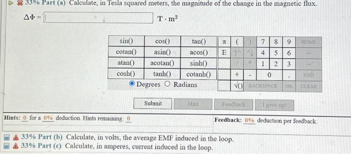 Solved 6 Problem 9 A Loop Of Wire With Radius R 0 065 M
