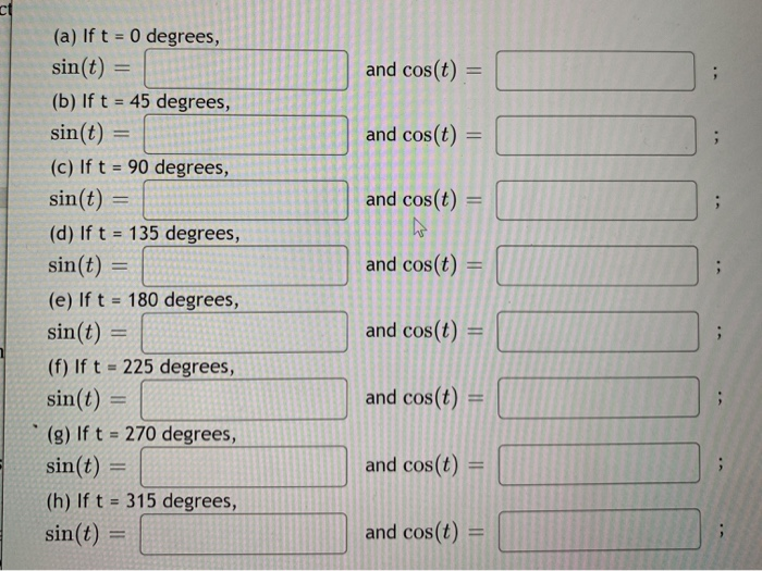 Solved and cos(t) = and cos(t) and cos(t) and cos(t) (a) If | Chegg.com