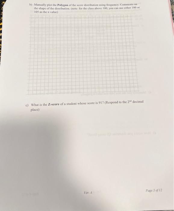 Solved Problem 1. (6 points) Here is the frequency table | Chegg.com