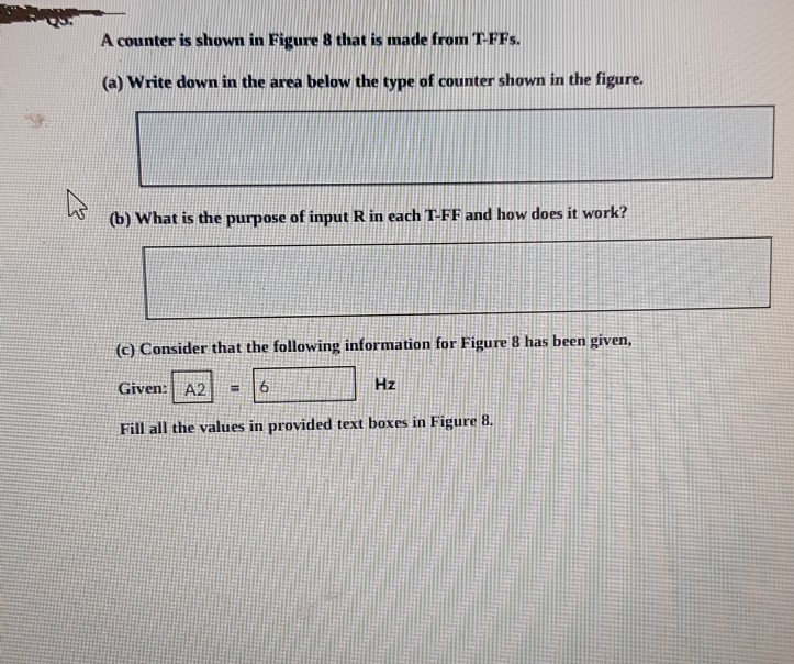 Solved A counter is shown in Figure 8 that is made from | Chegg.com