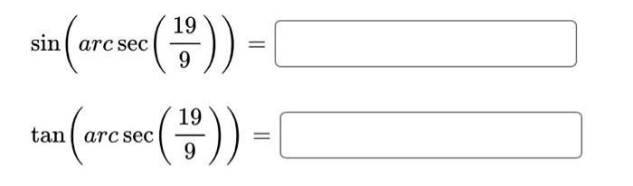Solved 3 sin arccos ( s(- :)) II = 10 3 tan arccos ) II = 10 | Chegg.com