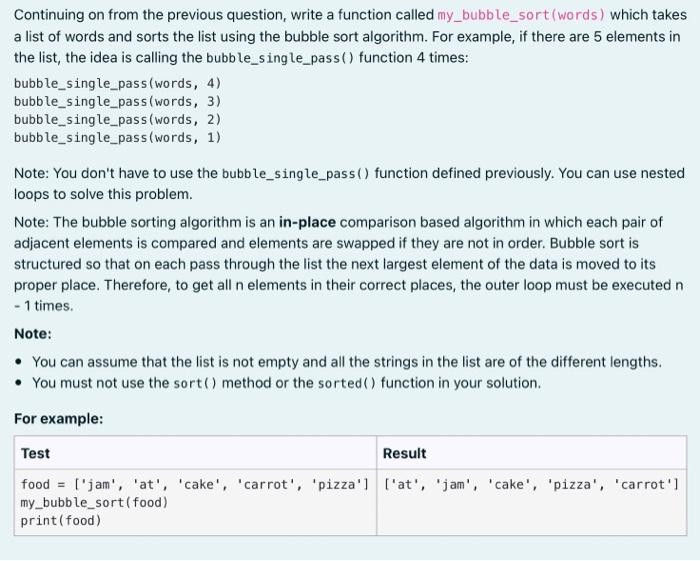Solved Continuing on from the previous question, write a | Chegg.com