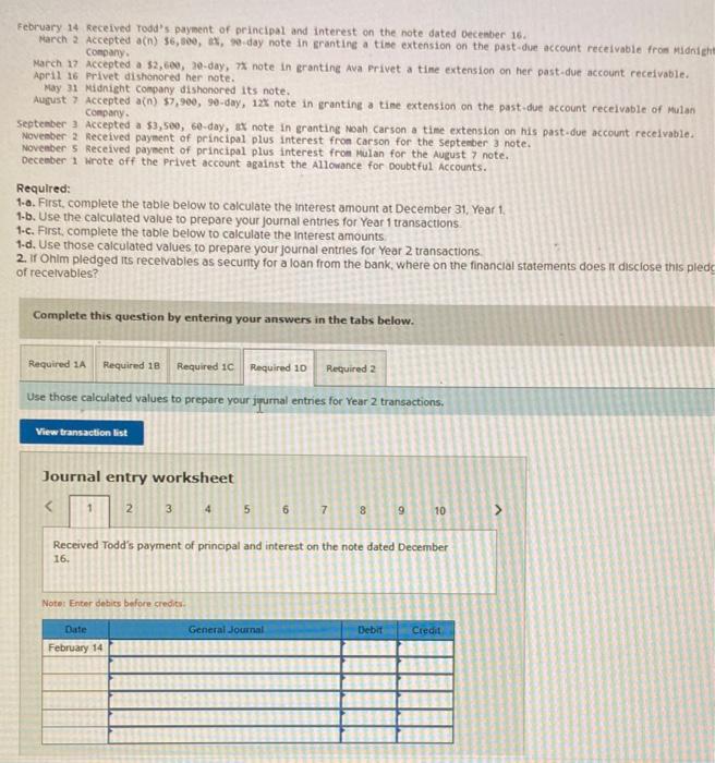 Solved Year 1 Deceaber 16 Accepted a(n)$11,200, 60 -day, sx | Chegg.com