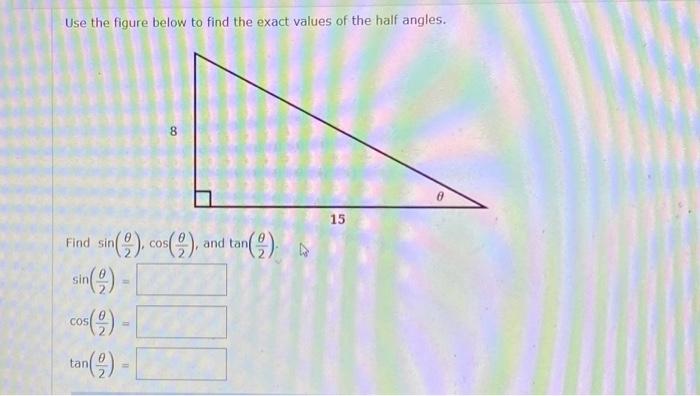 Solved Use the figure below to find the exact values of the | Chegg.com