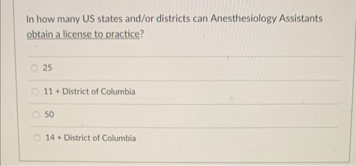 Solved In how many US states and/or districts can | Chegg.com