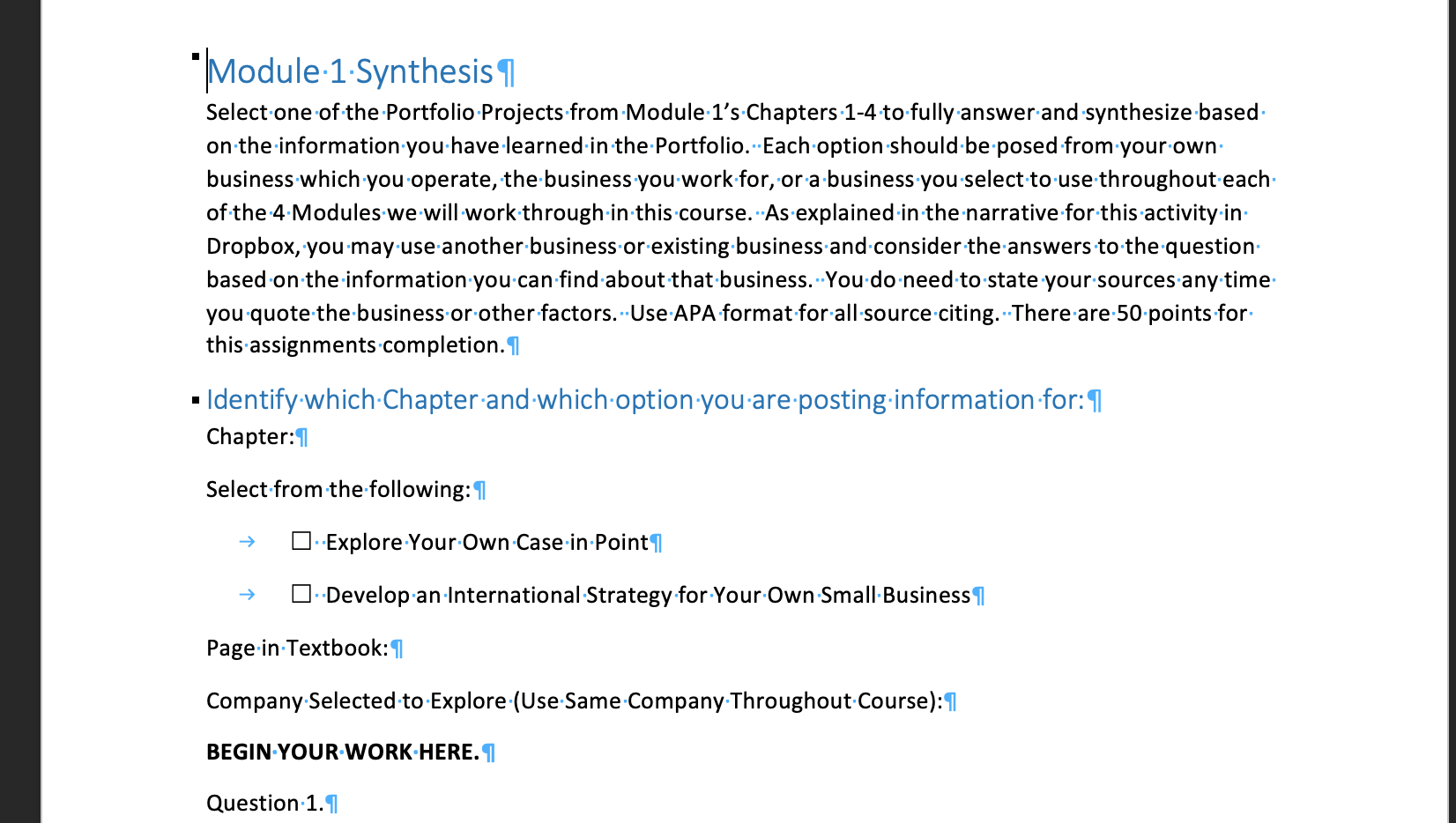 Solved Module*1.Synthesis 7Select one of the Portfolio | Chegg.com
