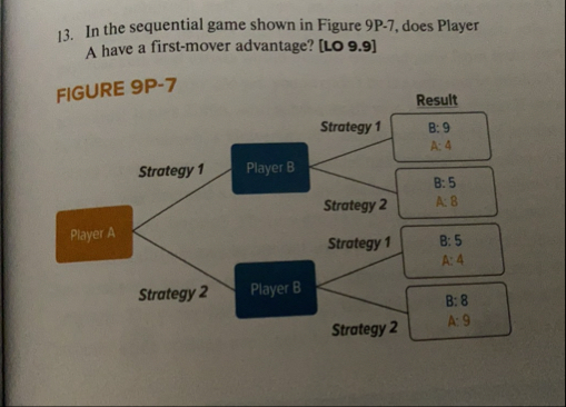 In the sequential game shown in Figure 9P-7, ﻿does | Chegg.com