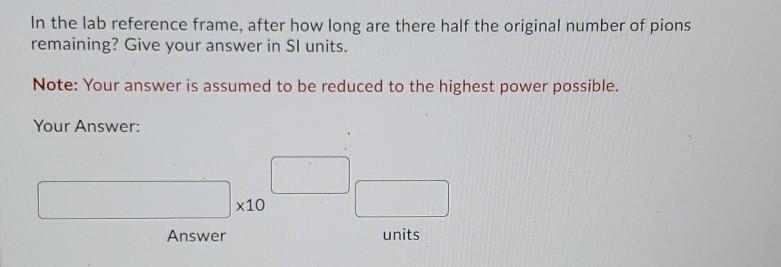 Solved Pions are a type of subatomic particle that have a | Chegg.com