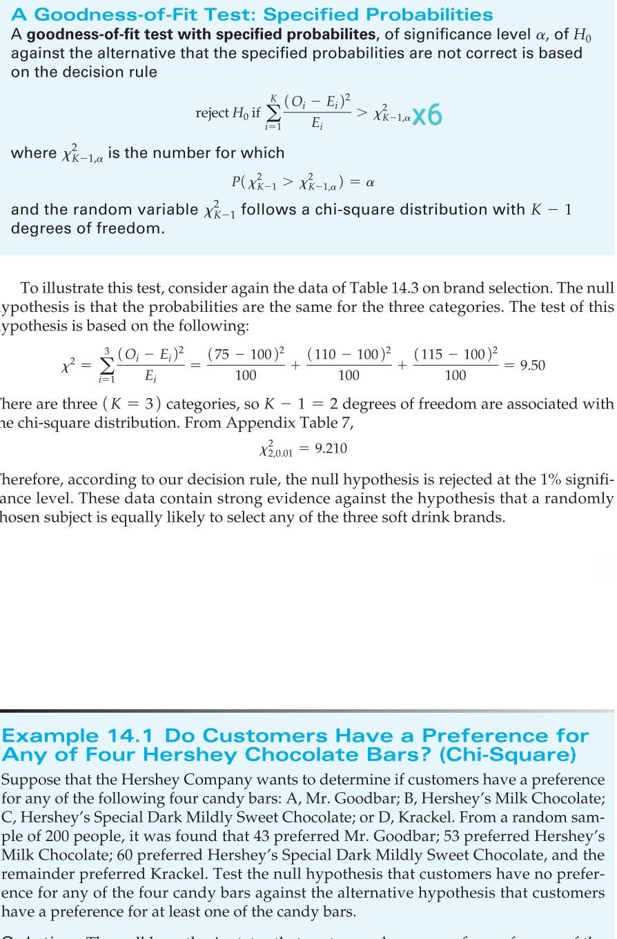 Solved A Goodness-of-Fit Test: Specified Probabilities A | Chegg.com