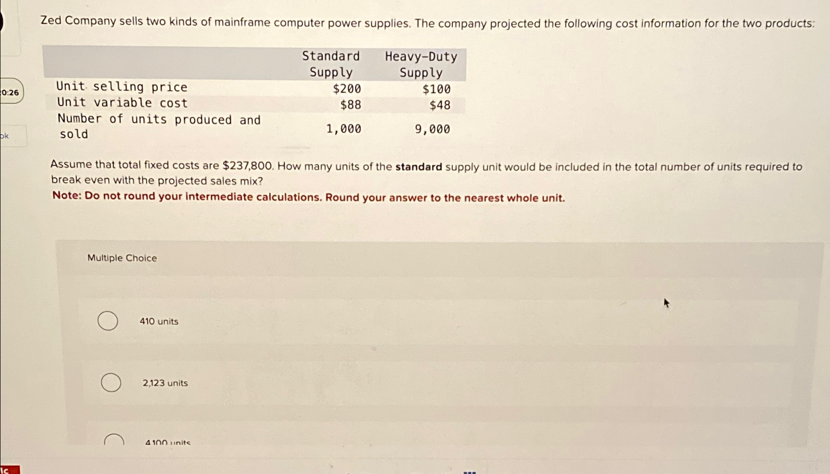 Solved Zed Company sells two kinds of mainframe computer | Chegg.com