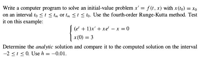 Solved 2. Solve Computer problem 1 in Section 8,3. Write you | Chegg.com