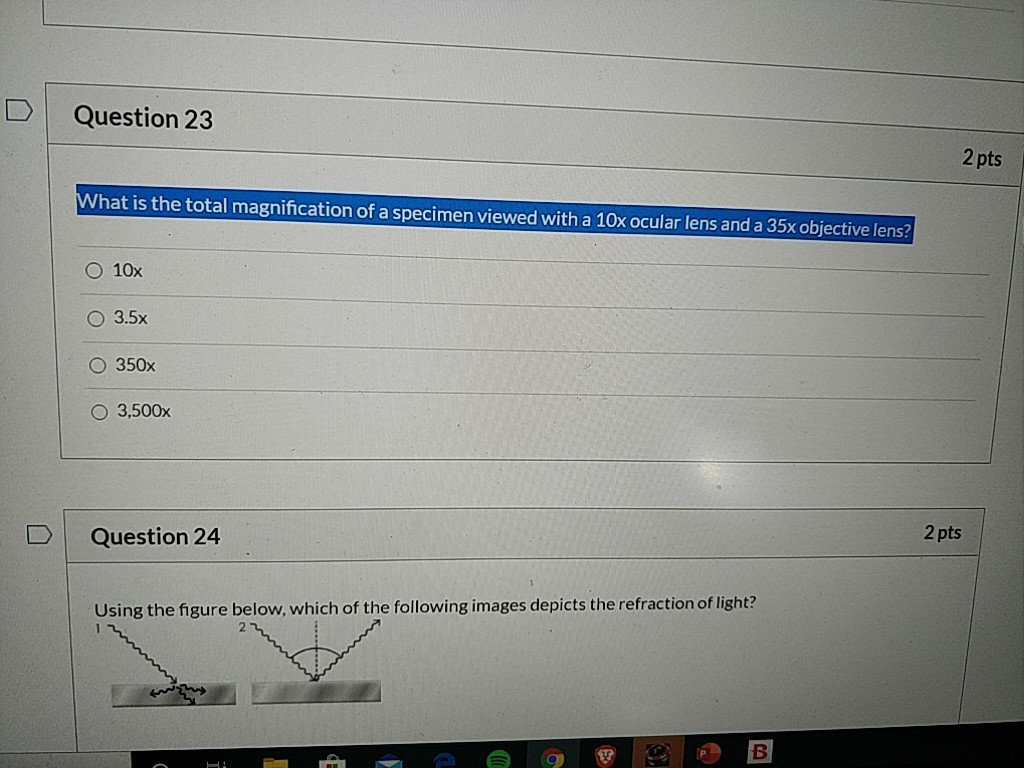 Solved Question 23 2 pts What is the total magnification of | Chegg.com Solved Question 23 2 pts What is the total magnification of | Chegg.com