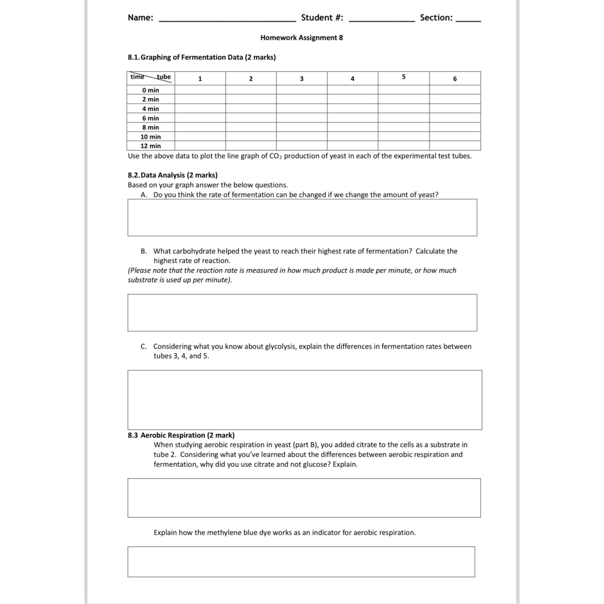 Name:Student #:Section:Homework Assignment 88.1. | Chegg.com Name:Student #:Section:Homework Assignment 88.1. | Chegg.com