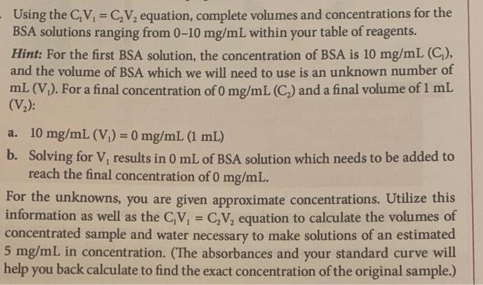 Using the CV,= CV, equation, complete volumes and | Chegg.com