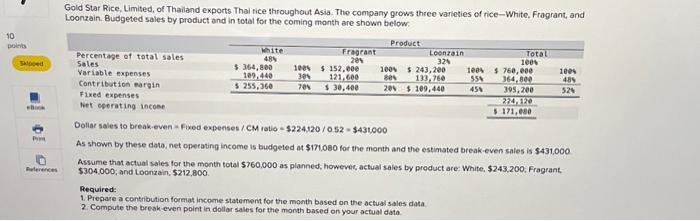 Solved 10 points Skipped eBook Print References Gold Star | Chegg.com
