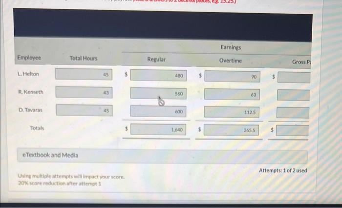 Solved Current Attempt in Progress Concord Company has the | Chegg.com