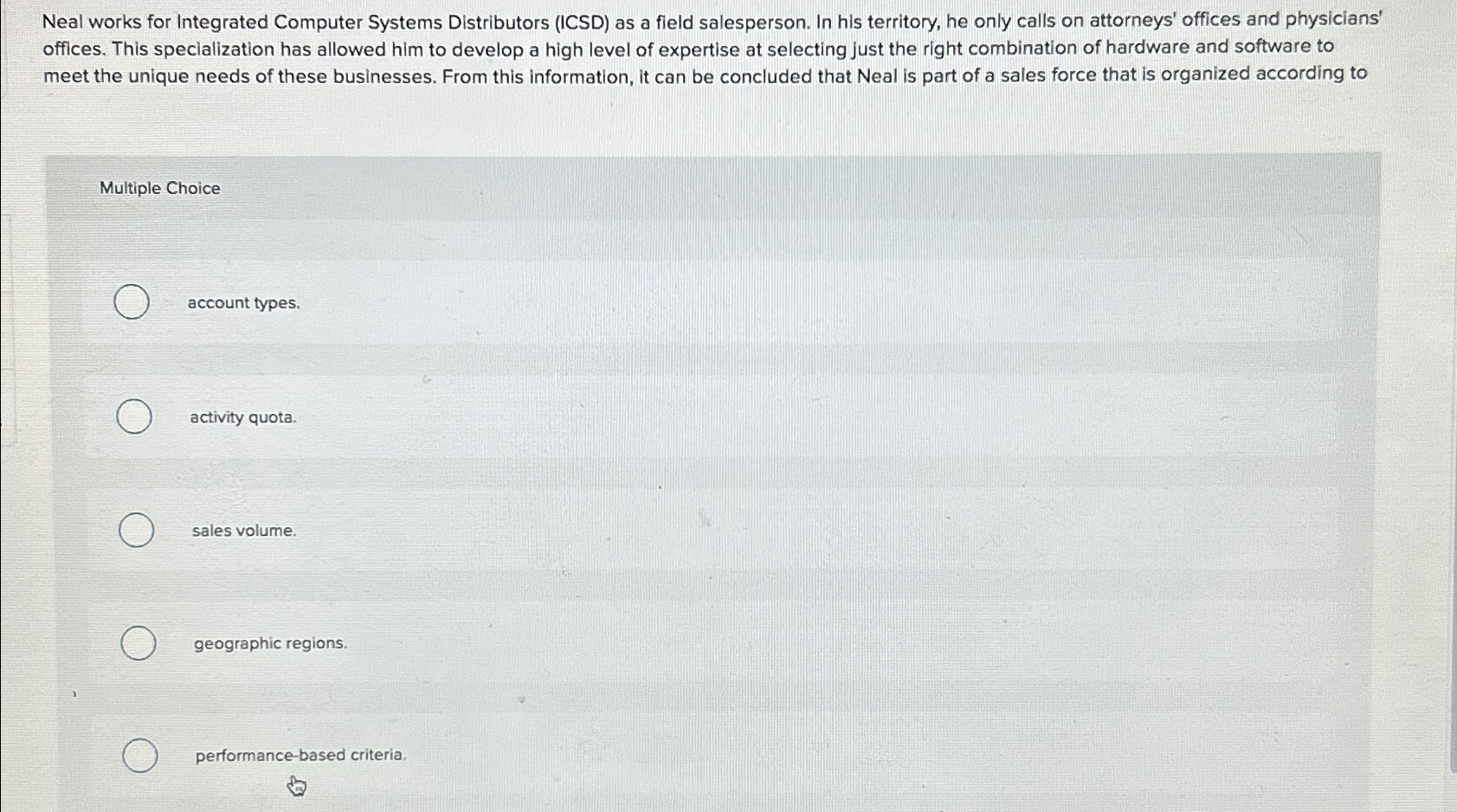 Solved Neal works for Integrated Computer Systems | Chegg.com