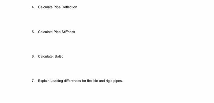 Solved 1. What is the maximum allowable height of fill above | Chegg.com