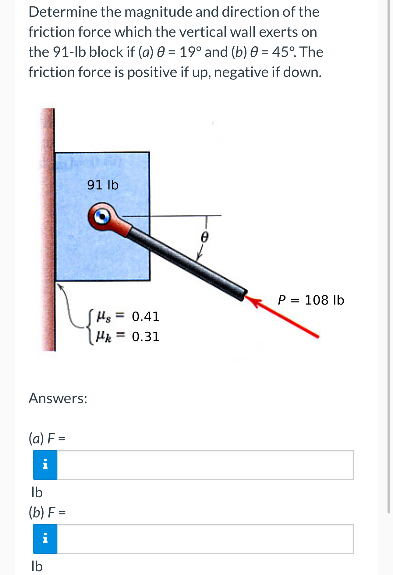 Solved by an EXPERT Determine the magnitude and direction of the friction | Chegg.com