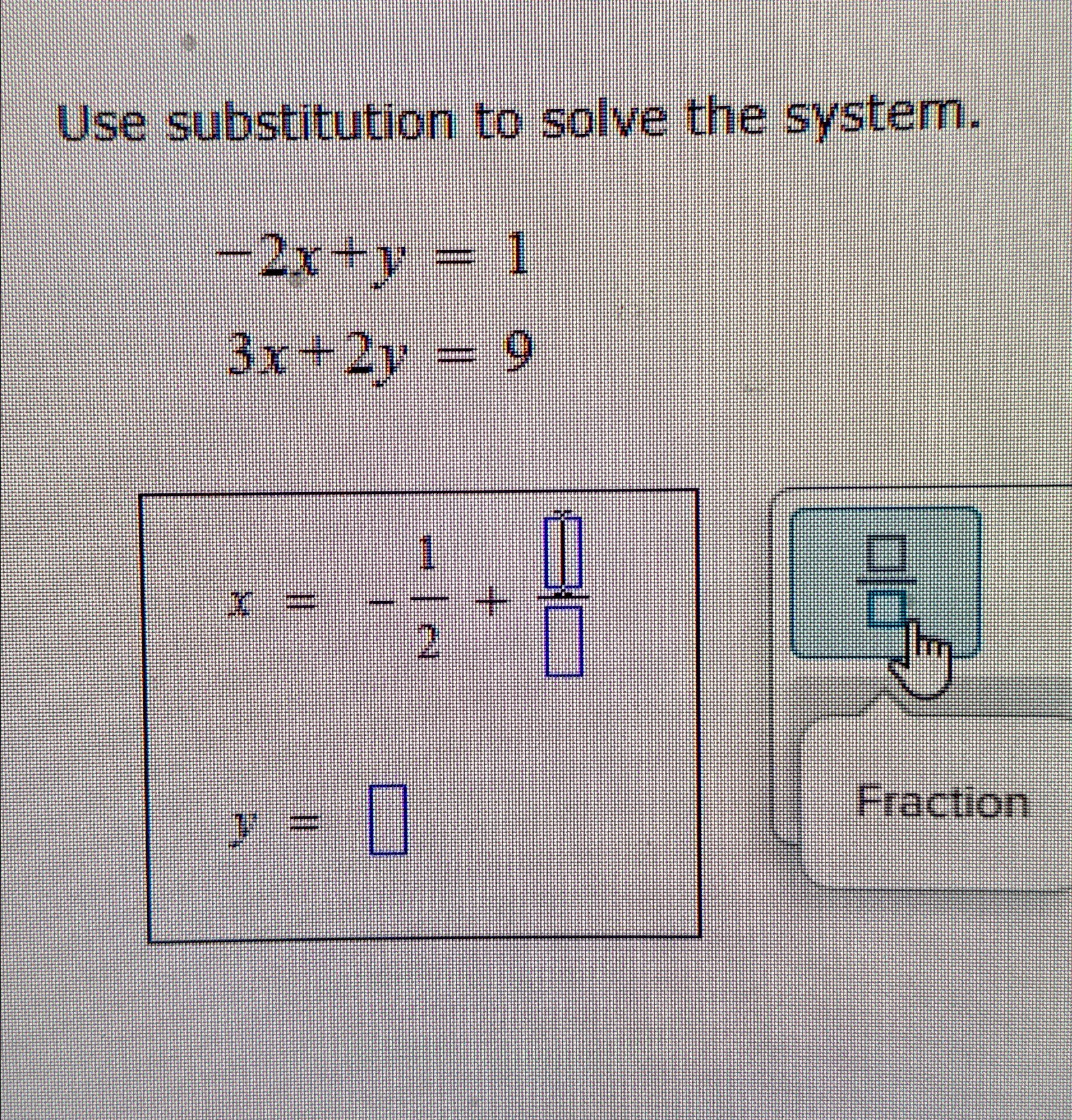 Solved Use substitution to solve the | Chegg.com