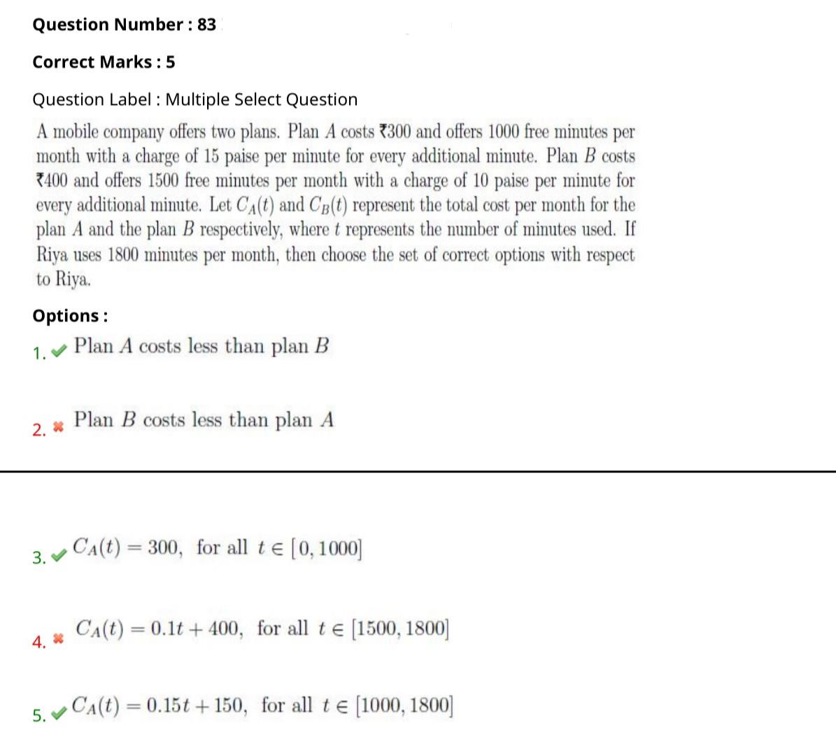 Solved Correct Marks : 5 Question Label : Multiple Select | Chegg.com