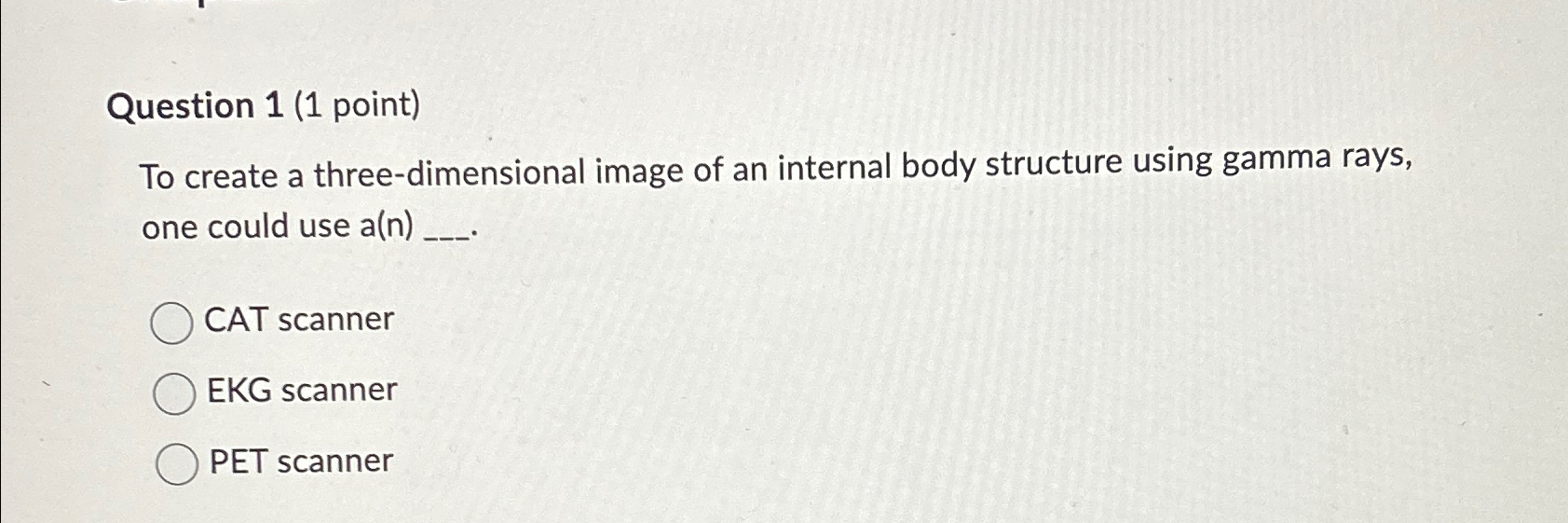 Solved Question 1 (1 ﻿point)To create a three-dimensional | Chegg.com
