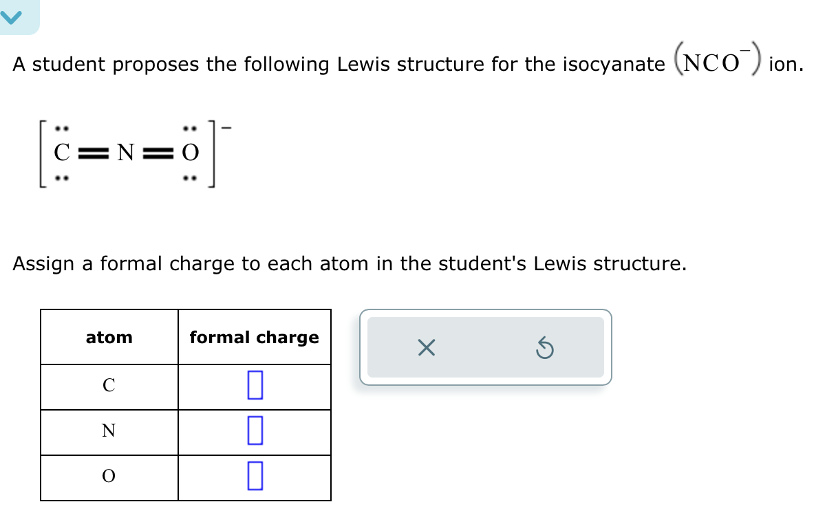 Solved A student proposes the following Lewis structure for | Chegg.com