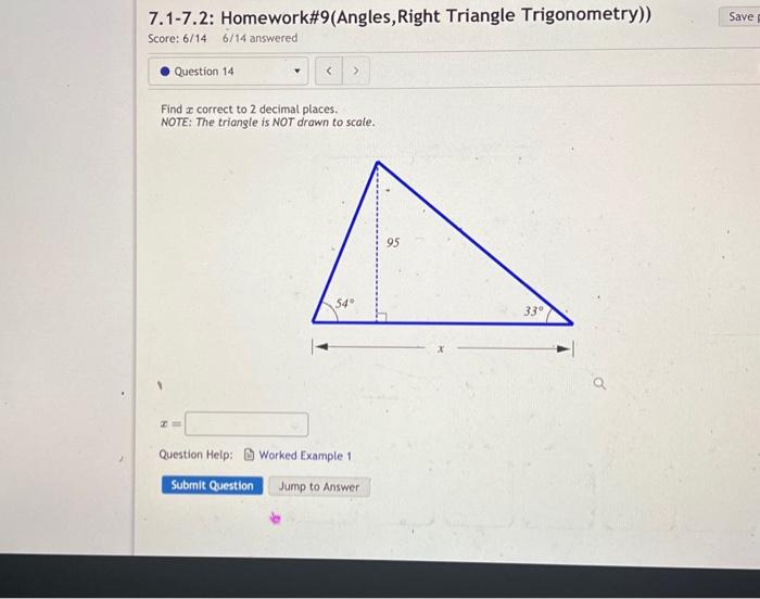 Solved 7.1-7.2: Homework\#9(Angles, Right Triangle | Chegg.com