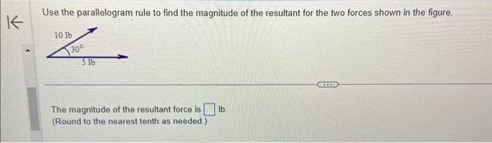 Solved Use the parallelogram rule to find the magnitude of | Chegg.com