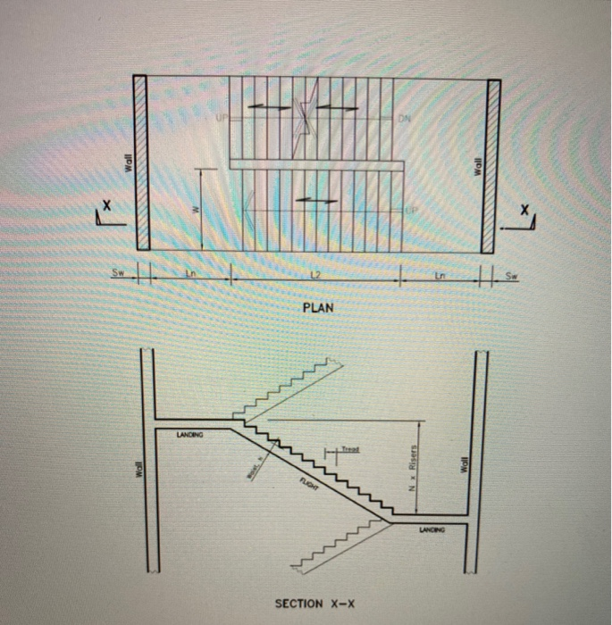 Solved 1. The framing plan of a staircase is shown in Fig | Chegg.com