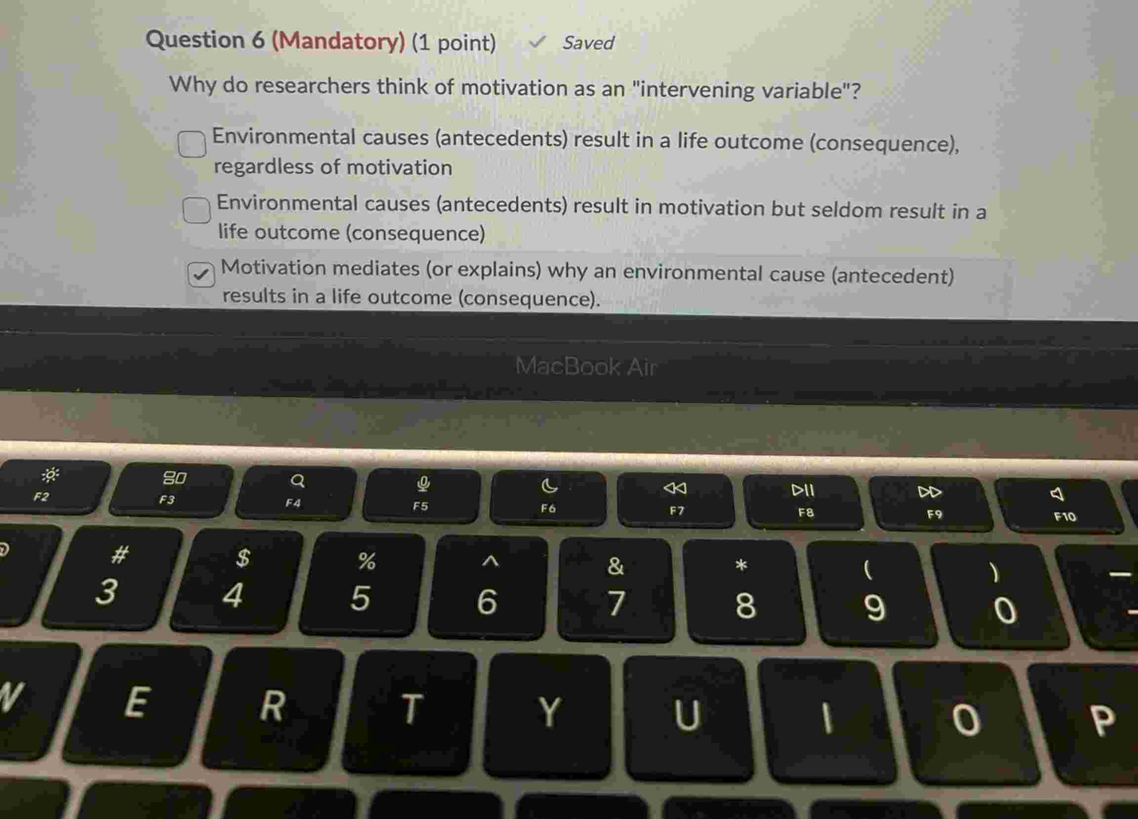 Solved Question 6 (Mandatory) (1 ﻿point)Why do researchers | Chegg.com