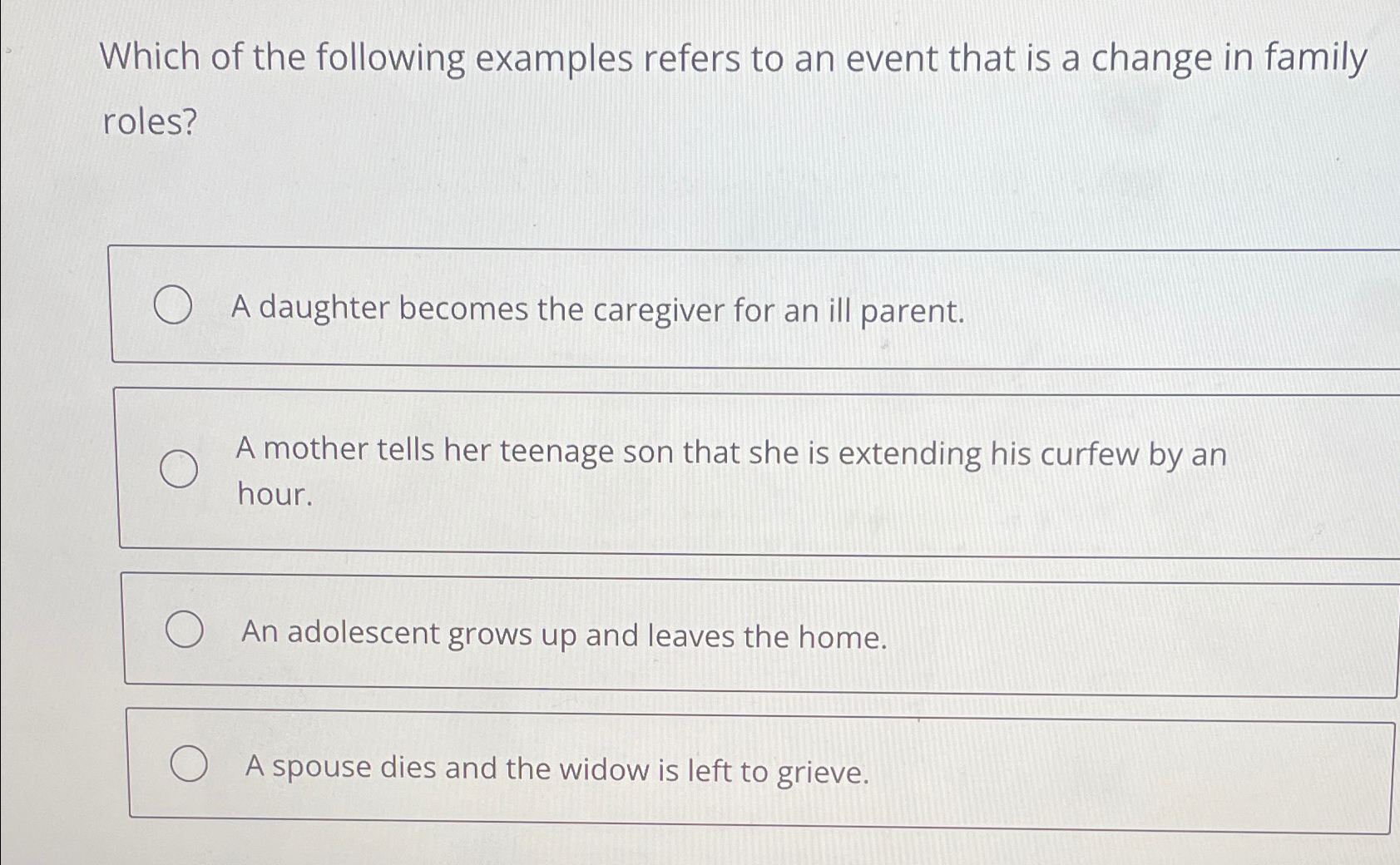 Solved Which of the following examples refers to an event | Chegg.com