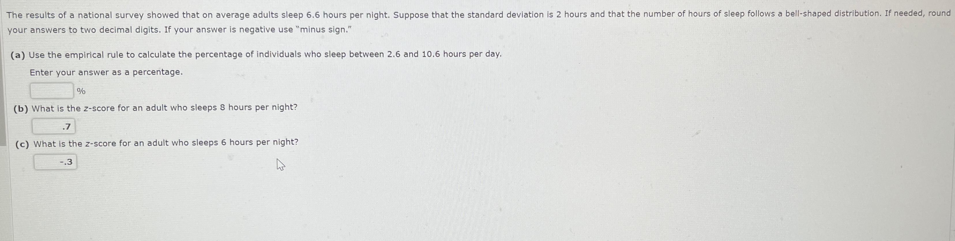 Solved your answers to two decimal digits. If your answer is | Chegg.com