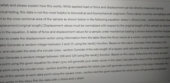 natlab and please explain how this works. While | Chegg.com