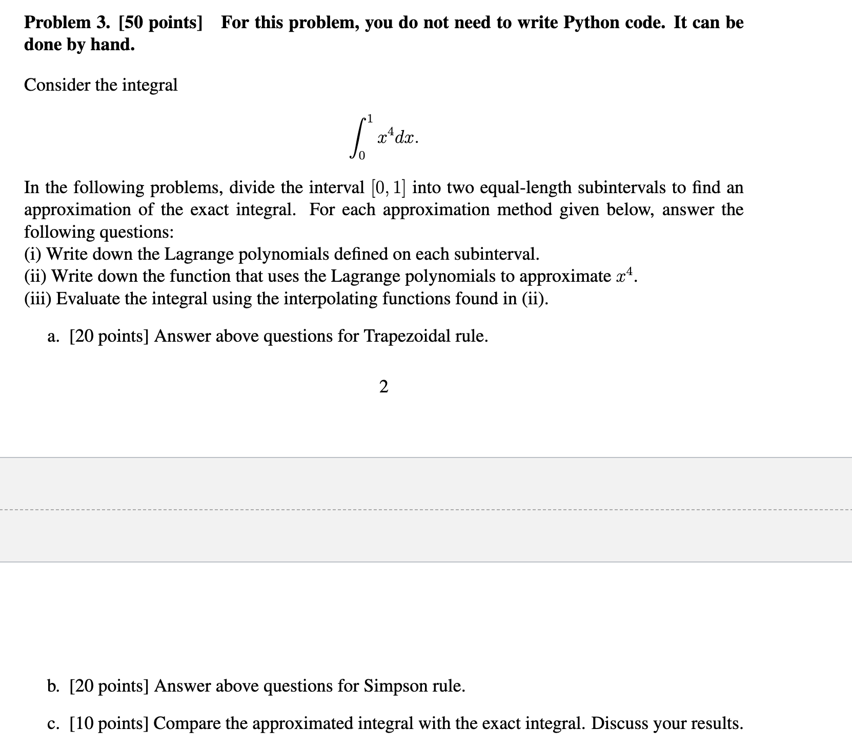 Solved Problem 3. [50 ﻿points] ﻿For this problem, you do not | Chegg.com