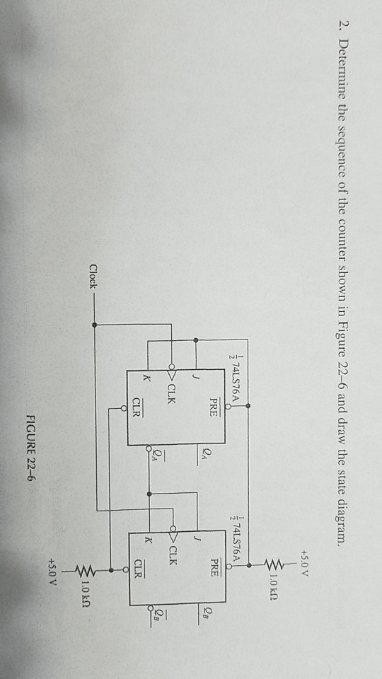 Solved 2 Determine The Sequence Of The Counter Shown In