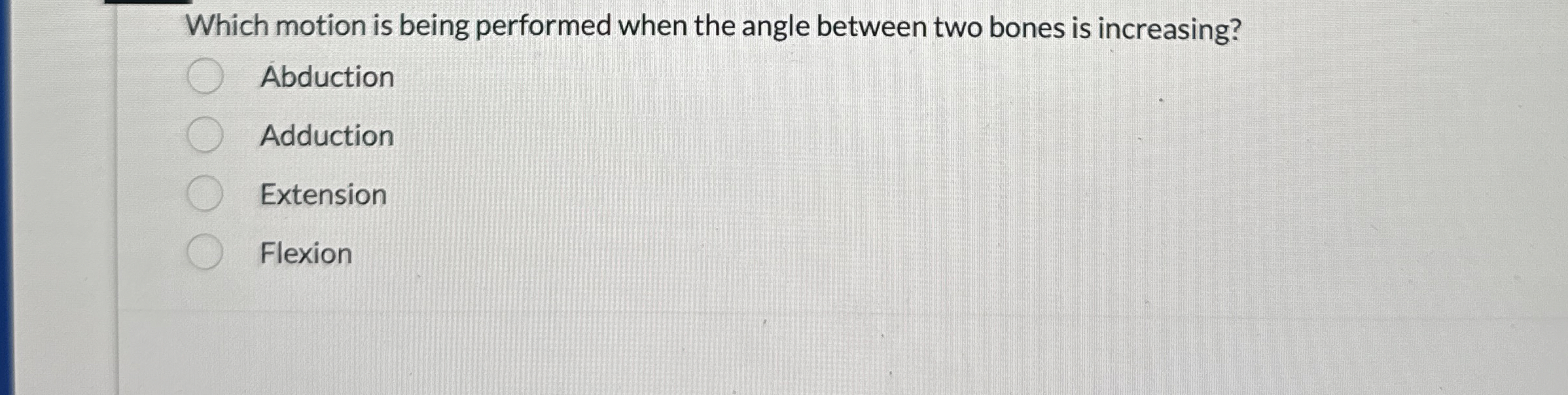 Solved Which motion is being performed when the angle | Chegg.com