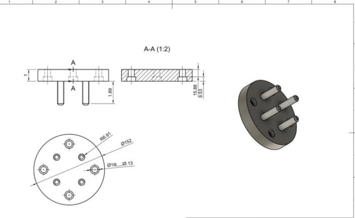 Solved Design the diagram using Autodesk fusion 360 You can | Chegg.com