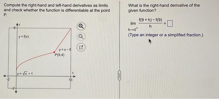Solved Compute the right-hand and left-hand derivatives as | Chegg.com