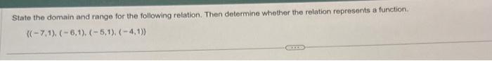 Solved 2 State The Domain And Range For The Following