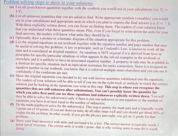 Solved (a) List all given/known quantities together with the | Chegg.com