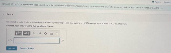 Solved Dycol, C.H.Os is a substance used extensively in the | Chegg.com