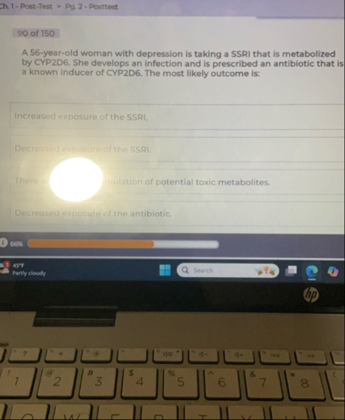 [Solved]: Ch. 1 - Post-Test > Pg. 2 - Posttest 90 of 150